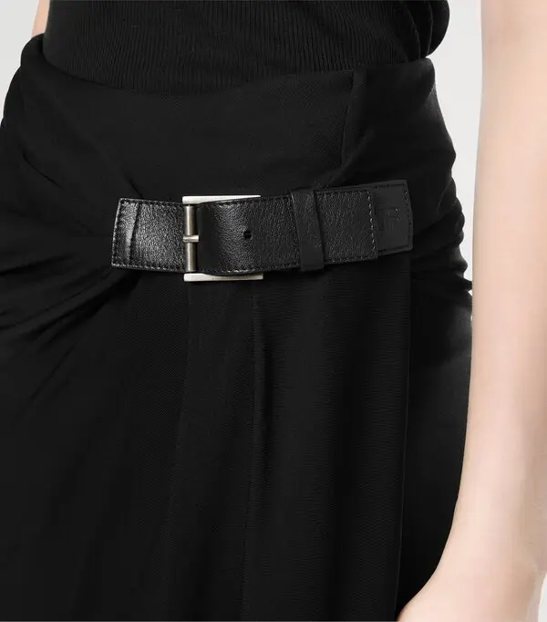 TOM FORD Crepe Jersey Midi Wrap Skirt