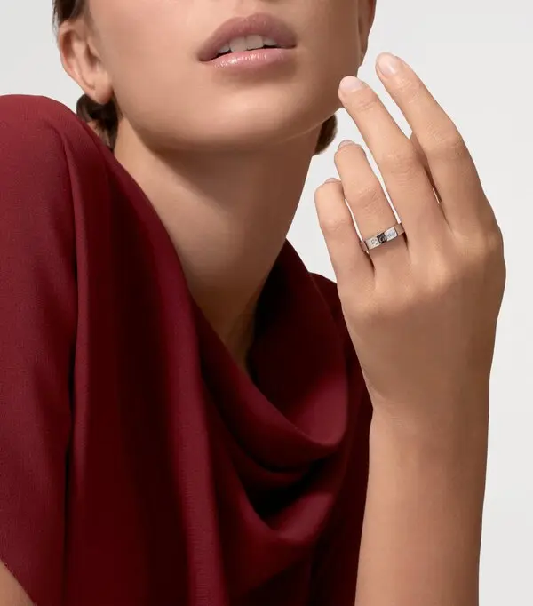 Cartier Platinum And Diamond Wedding Band