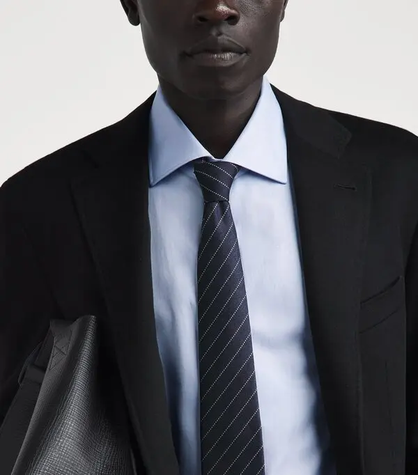 Canali Cotton Herringbone Shirt