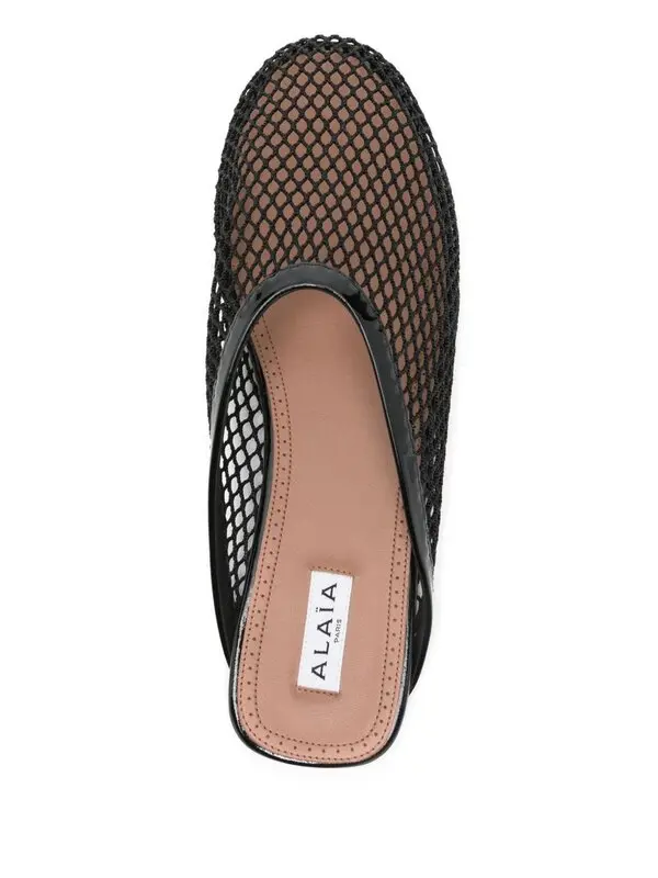 Alaïa Fishnet Slippers