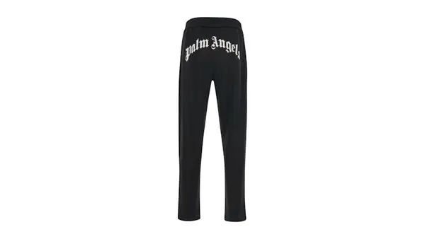 Palm Angels Curved Logo Track Pants - Black