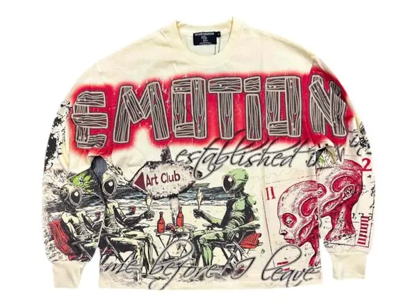 MIXED EMOTIONS Art Club Longsleeve - Cream