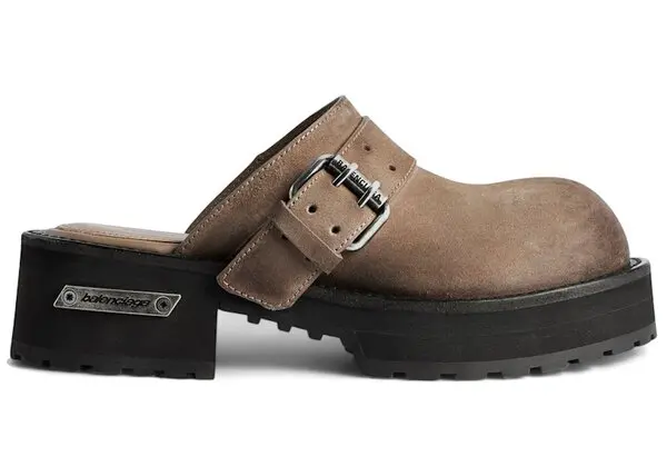 Balenciaga Venom Mule Wornout - Biscuit/silver