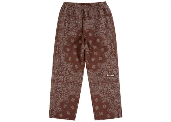 Supreme Reflective Bandana Track Pant - Brown