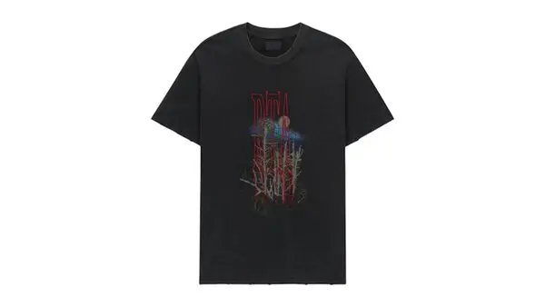 RtA Colin Oversized Short Sleeve Tee Shirt - Black Forest