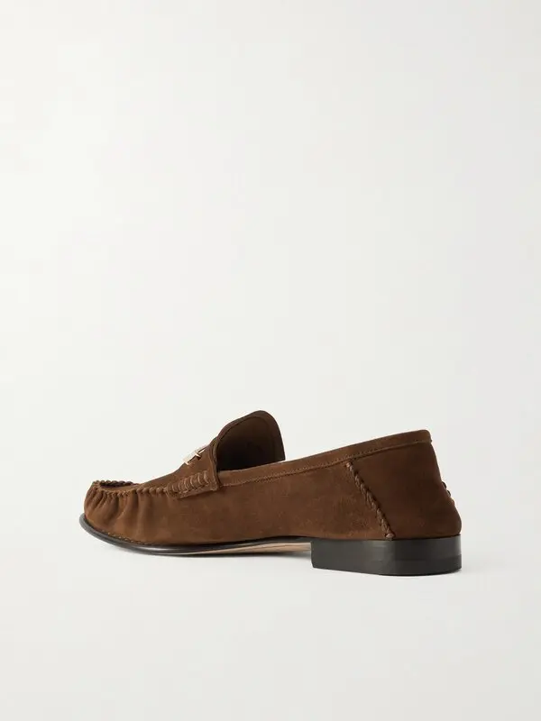 TOM FORD Ripley Suede Loafers - Brown