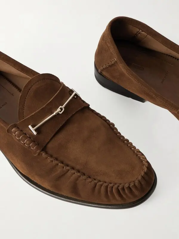 TOM FORD Ripley Suede Loafers - Brown