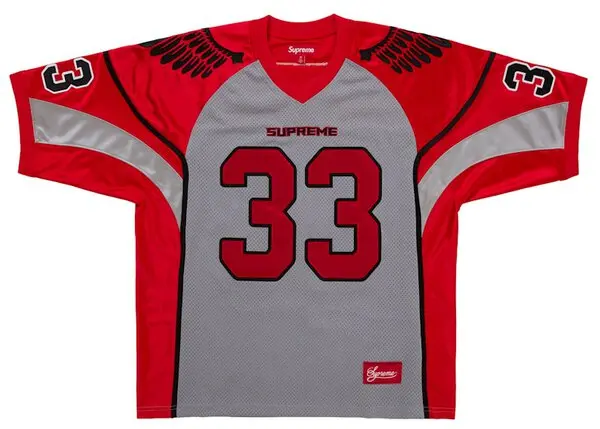 Supreme Wings Football Jersey - Grey