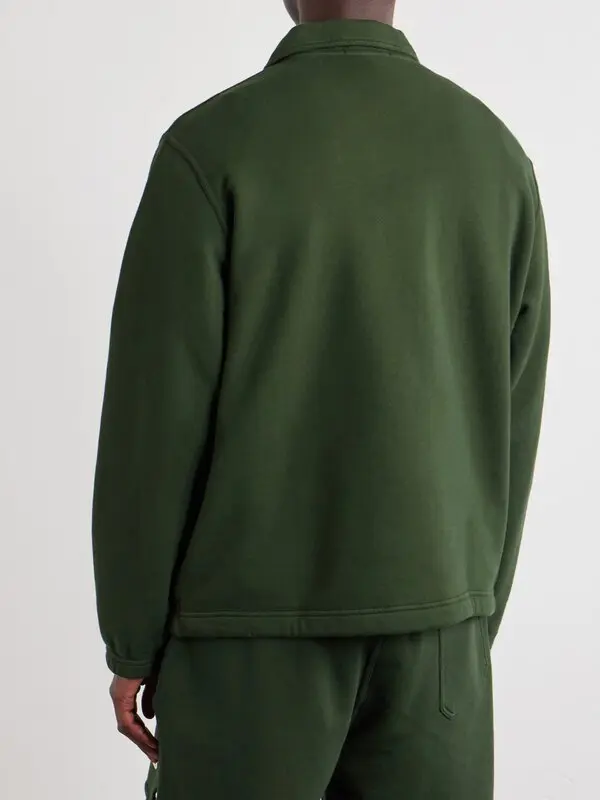 Stone Island X New Balance Cotton Jersey Polo Sweater - Green
