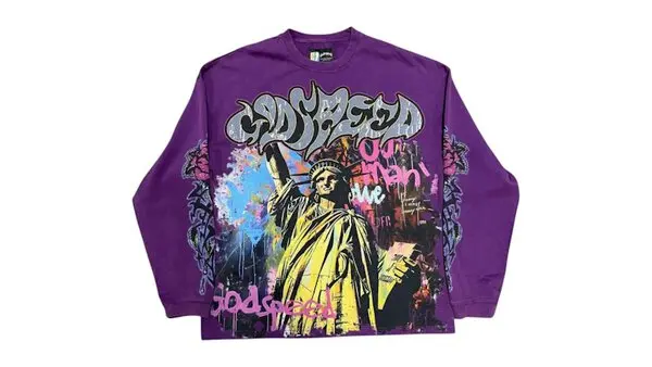 GODSPEED Vandal Long Sleeve T-shirt - Grape