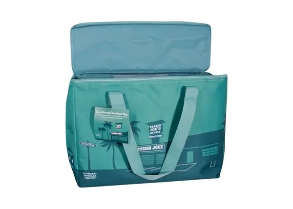 TRADER JOE'S Dusty Blue Large Insulated Bag - Multicolor