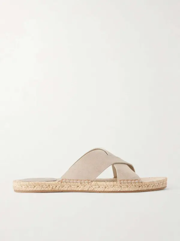 Zegna Suede Sandals - Sand