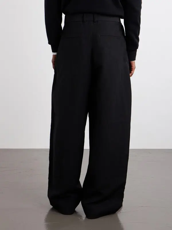 Studio Nicholson Straight-leg Pleated Trousers