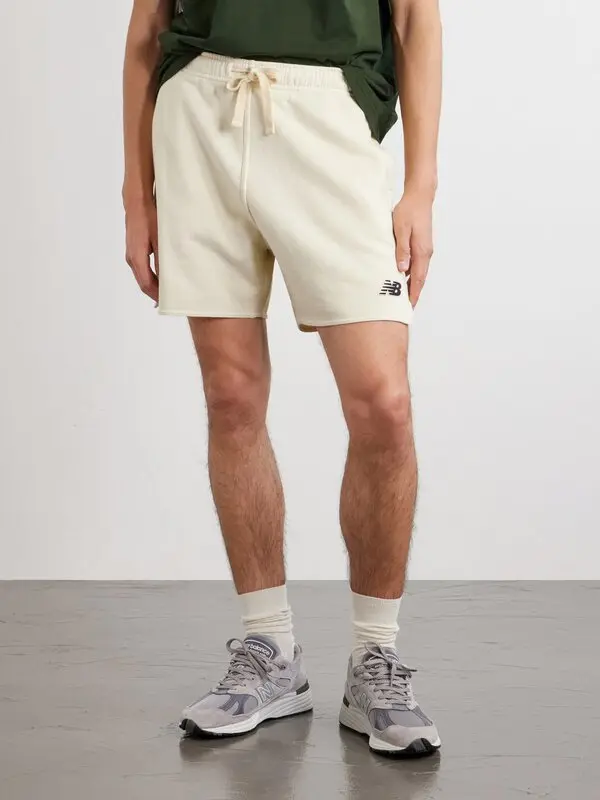 Stone Island New Balance Cotton-jersey Drawstring Shorts