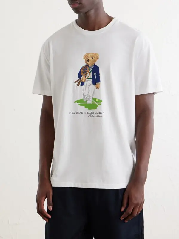 Polo Ralph Lauren Wimbledon Logo-print Cotton-jersey T-shirt