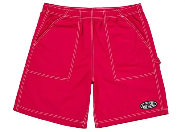 Supreme Nylon Painter Short - Red