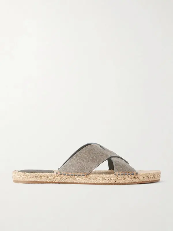 Zegna Panarea Suede Sandals - Brown