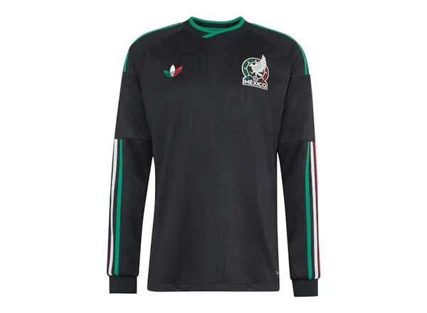 Adidas Mexico 26 Third Authentic Long Sleeve Jersey - Black