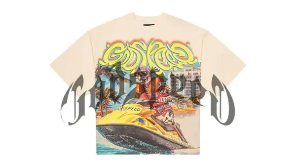GODSPEED Wave Runner T-shirt - Bone