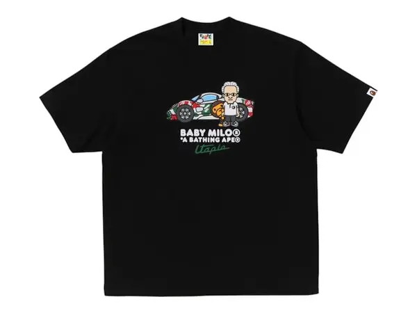 A BATHING APE X Pagani Baby Milo Relaxed Fit Tee Shirt - Black