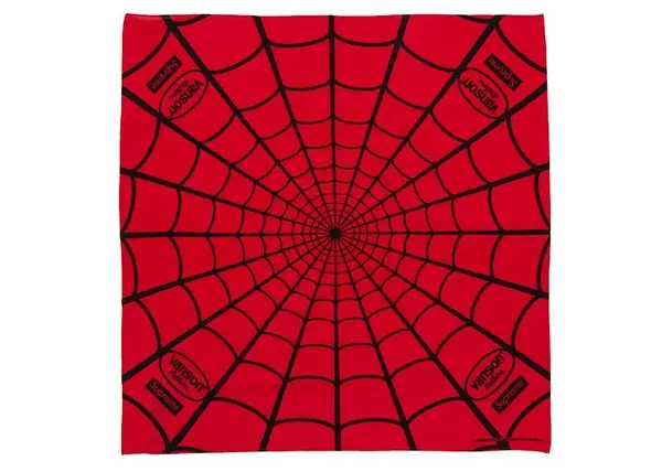 Supreme Vanson Leathers Spiderman Bandana - Red
