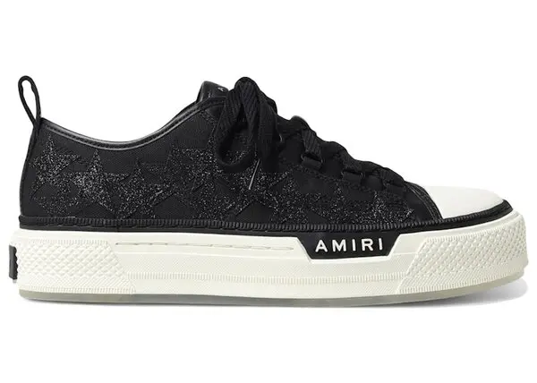 Amiri Stars Court Low Glitter - Black