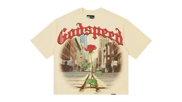 GODSPEED Concrete Rose T-shirt - Bone