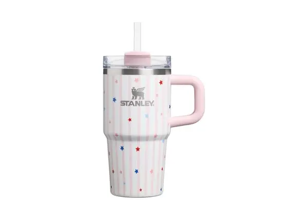 STANLEY Flowstate Quencher 20oz Tumbler Pink Starry Stripes - Multicolor