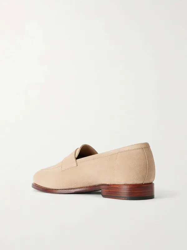 MORJAS Suede Penny Loafers