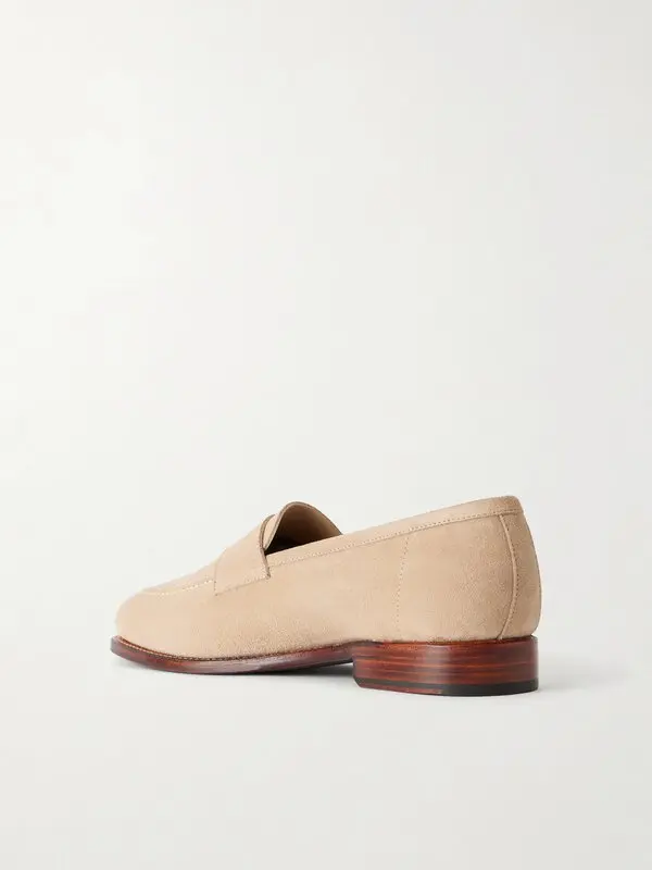 MORJAS Suede Penny Loafers