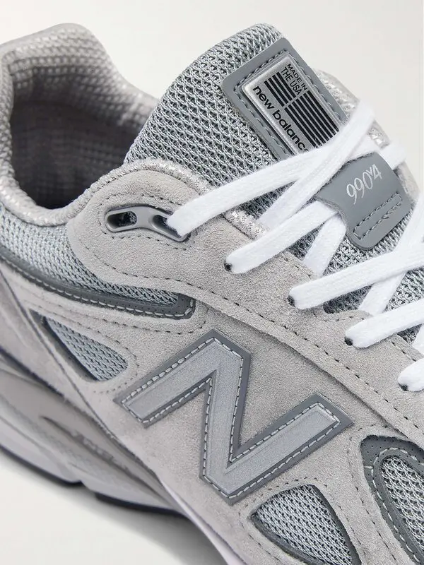 NEW BALANCE 990v4 Suede And Mesh Sneakers