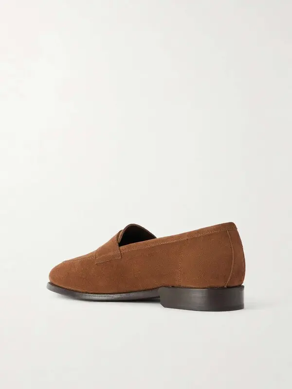 MORJAS Suede Penny Loafers