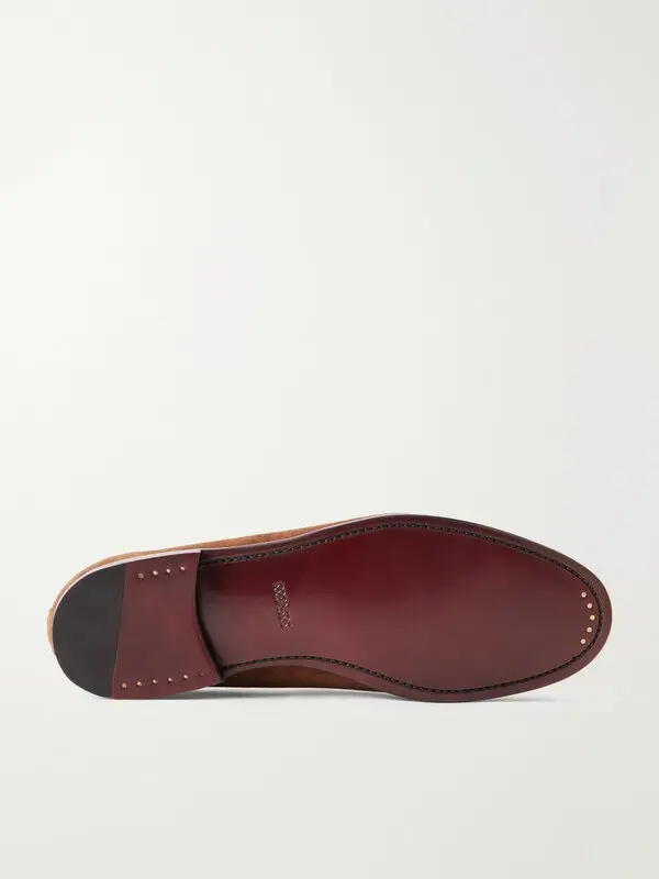 MORJAS Suede Penny Loafers