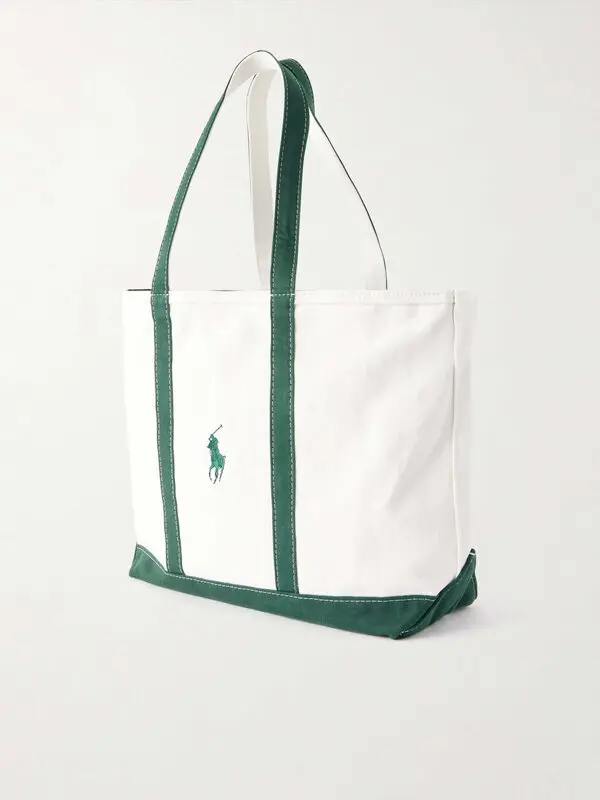 Polo Ralph Lauren Wimbledon Embroidered Cotton Tote Bag