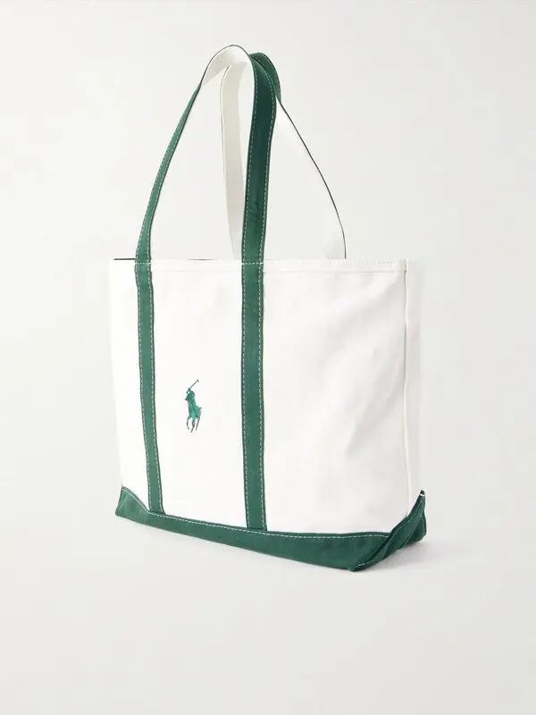 Polo Ralph Lauren Wimbledon Embroidered Cotton Tote Bag
