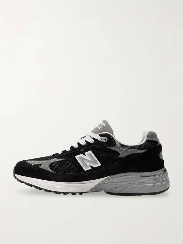 NEW BALANCE 993 Suede, Mesh And Leather Sneakers