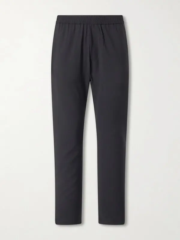 Barena Venezia Virgin Wool Drawstring Trousers - Black