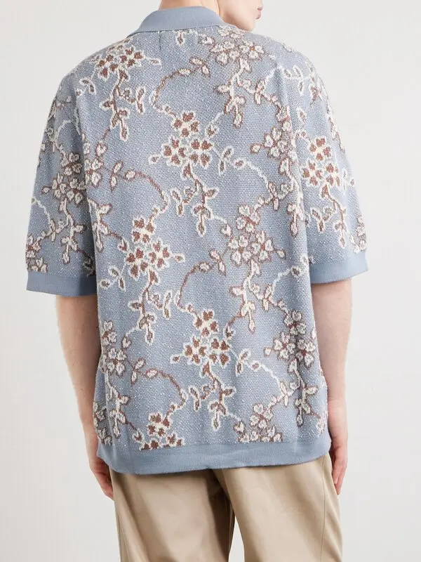 CORRIDOR Trellis Knitted Organic Cotton Shirt