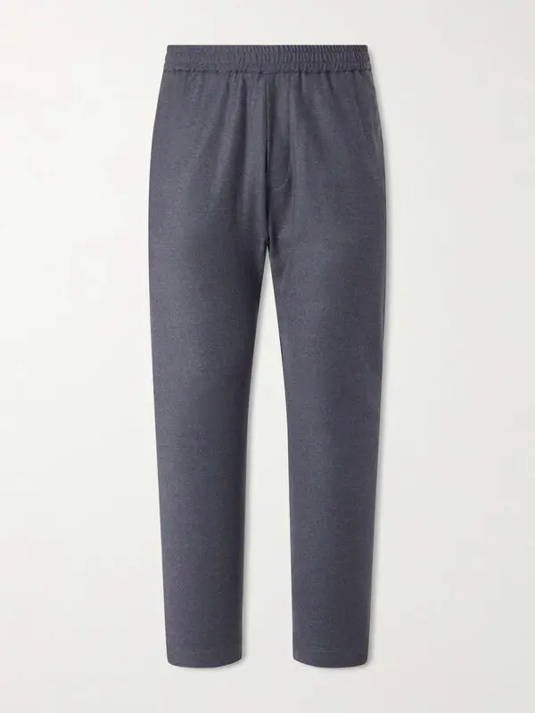 Barena Venezia Bativoga Straight-leg Wool-blend Drawstring Trousers