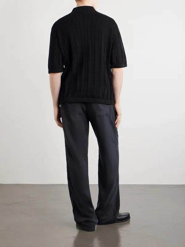 CORRIDOR Pointelle-knit Cotton Shirt
