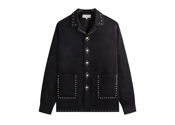 Kith Kin Sawyer Long Shirt Camp Collar Shirt - Black