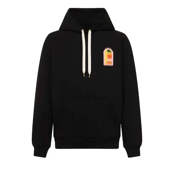 Casablanca Gradient Arch Logo Hooded Sweatshirt - Black