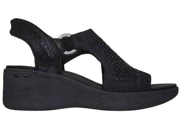 Sketchers Slip-ins Martha Stewart Pierlite Park Path Sandals - Black
