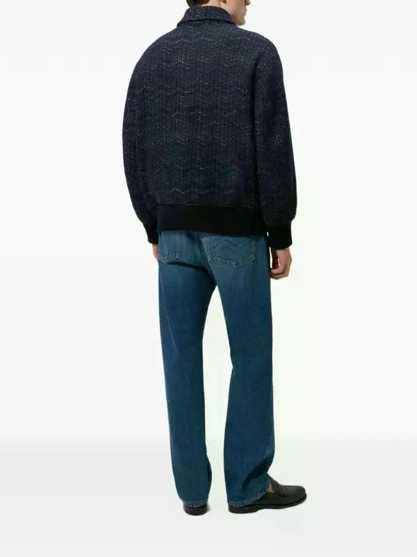 Missoni Zigzag Knit Bomber Jacket
