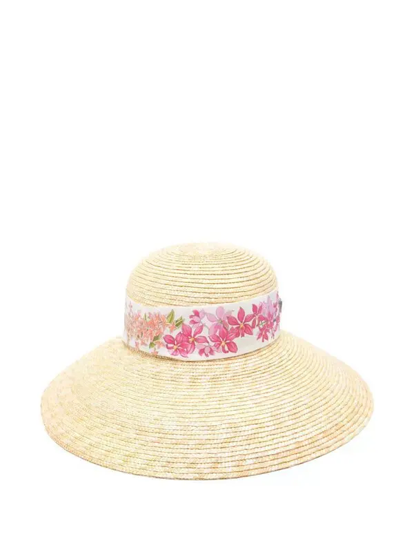 FERRAGAMO Silk Ribbon Hat - Neutrals