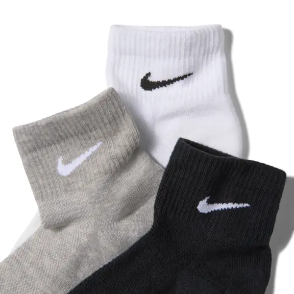 Nike Everyday Elevated Ankle Socks 3 Pairs - Multicolor