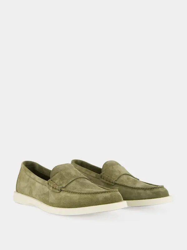 Dior Granville Suede Loafers - Green