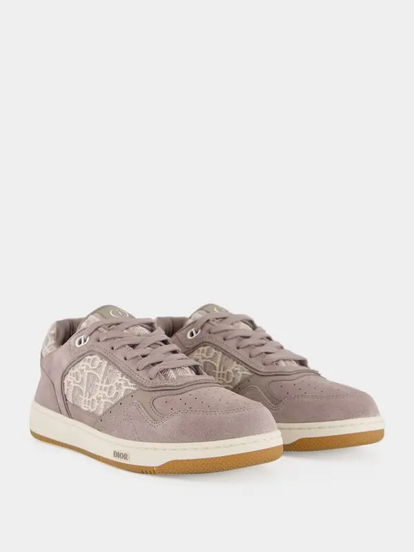 Dior High Top Sneakers With Monogram Detail