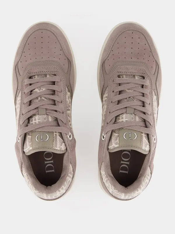 Dior High Top Sneakers With Monogram Detail