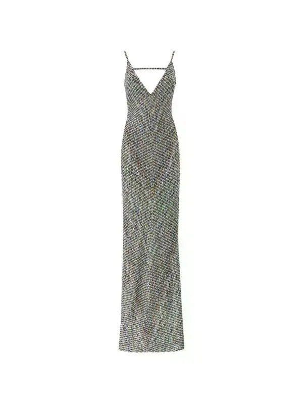 Missoni Long Dress With Open Back And Sequins
